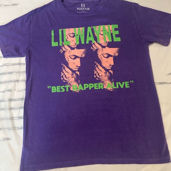 Lil Wayne | Shirts | Lil Wayne Purple Graphic Tshirt Size Large | Poshmark